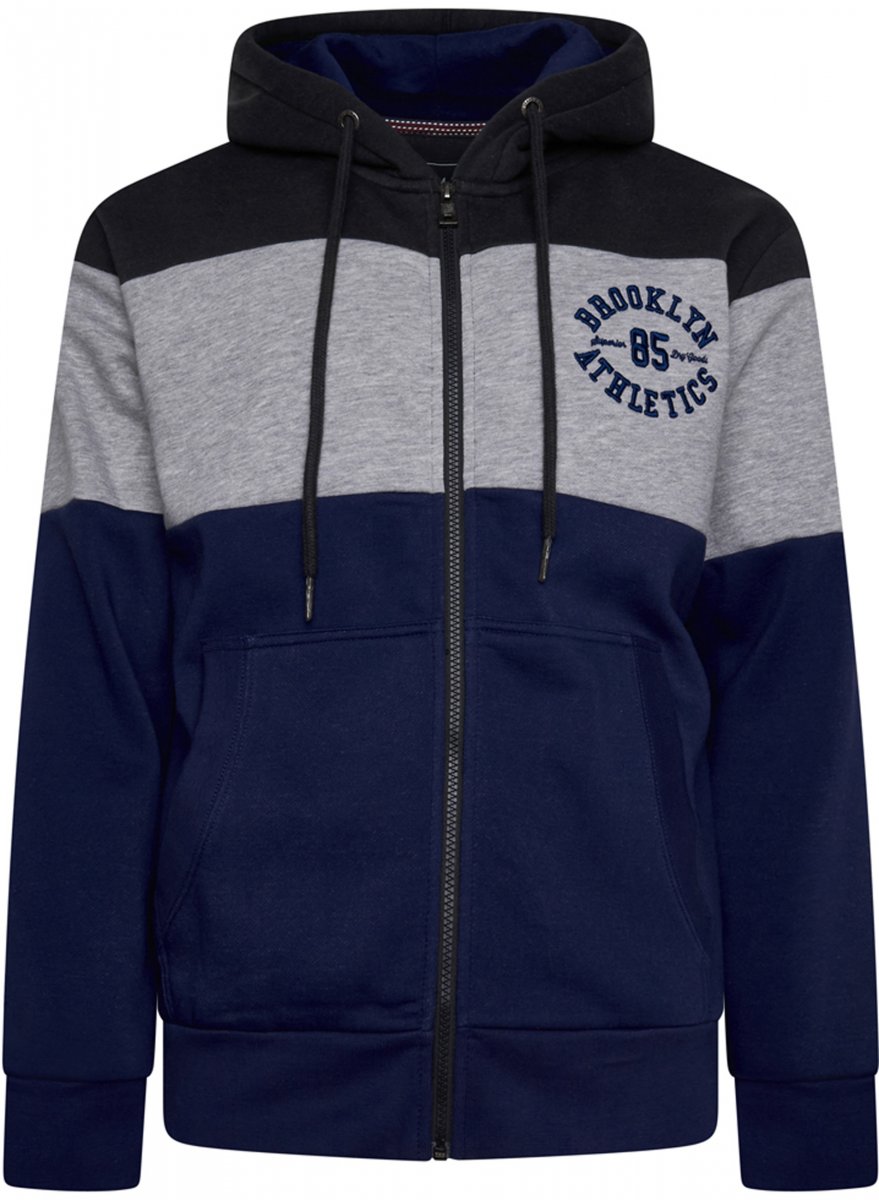 Hættetrøje i store størrelser Kam Jeans 7083 Zip Thru Cut & Saw ...